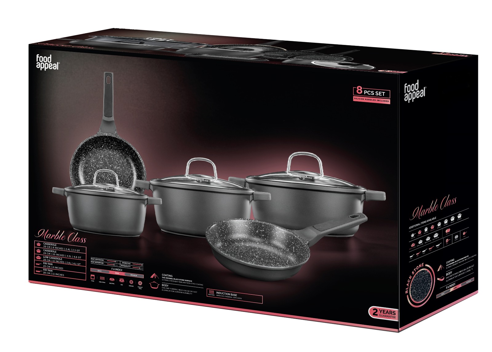 Food Appeal | סט 8 חלקים מסדרת Marble Class