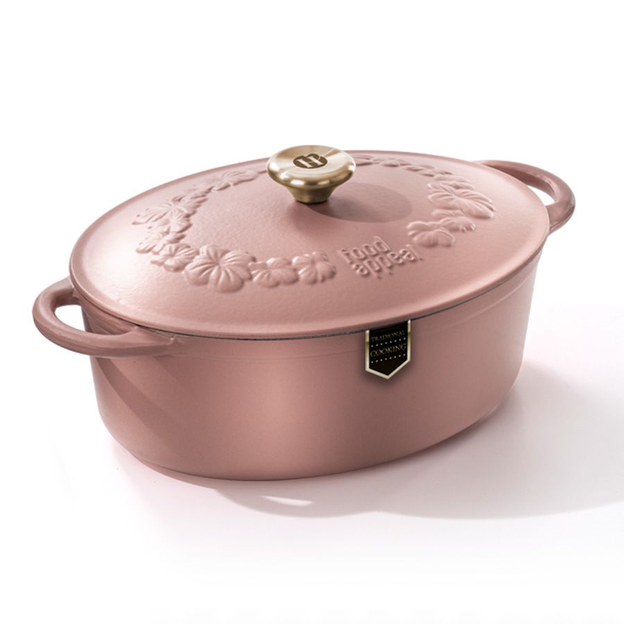 Food Appeal | סיר אובלי יציקת ברזל 33.5X12 ס''מ , 6.6 ליטר HERITAGE ...