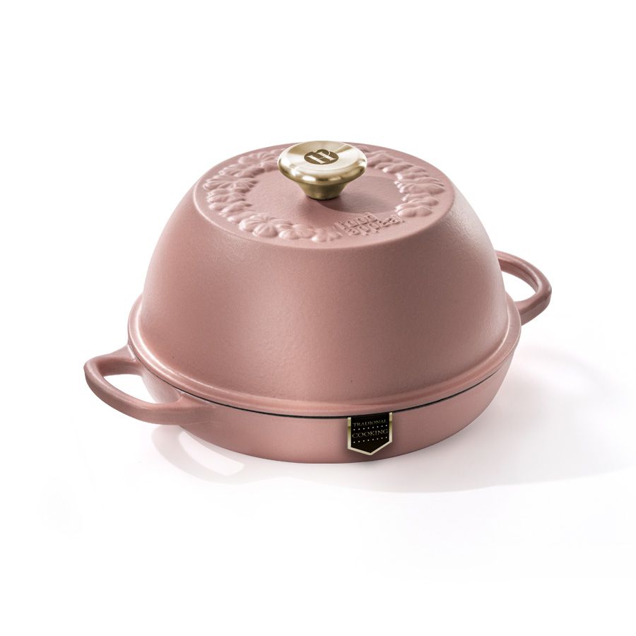 Food Appeal | סיר לחם יציקת ברזל 26 ס''מ 2 ליטר, HERITAGE ורוד עתיק ...