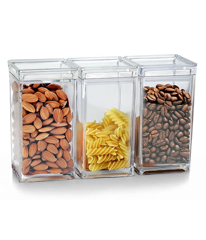 Food Appeal | סט 3 אחסוניות מרובע אקרילי 700 מ''ל CLEAR AND FRESH מבית ...