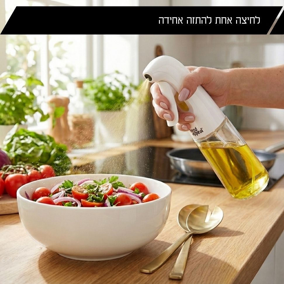 Food Appeal | מרסס שמן זכוכית 180 מ''ל לבן מבית Food appeal | כלי מטבח ...
